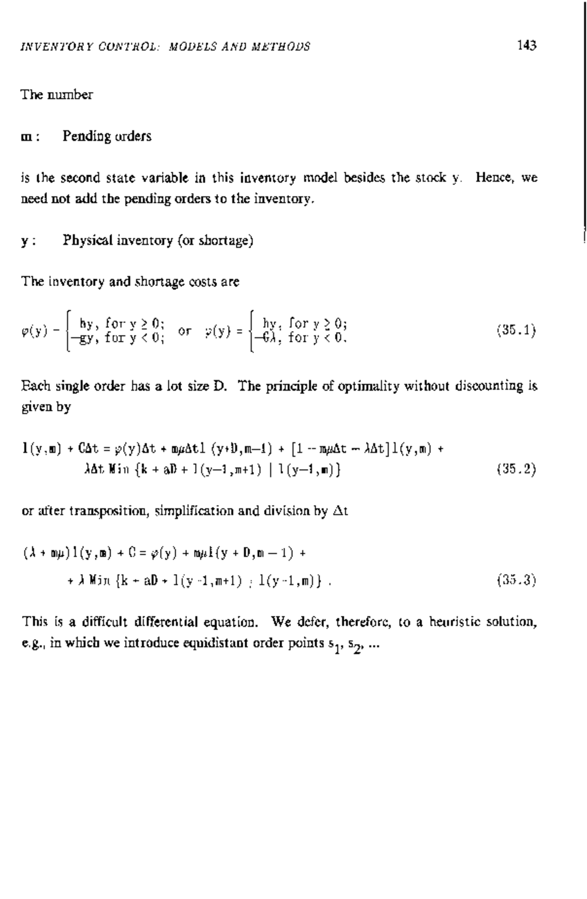 INDU 423- Lecture 2 - INVENTORY CONTROL: MODELS AND METHODS 143 The ...