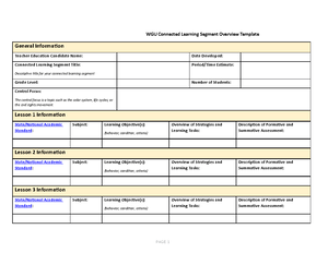 LPM1 Task 1 Lesson Plan - Activity Plan Template General Information Lesson Title: Recognizing ...