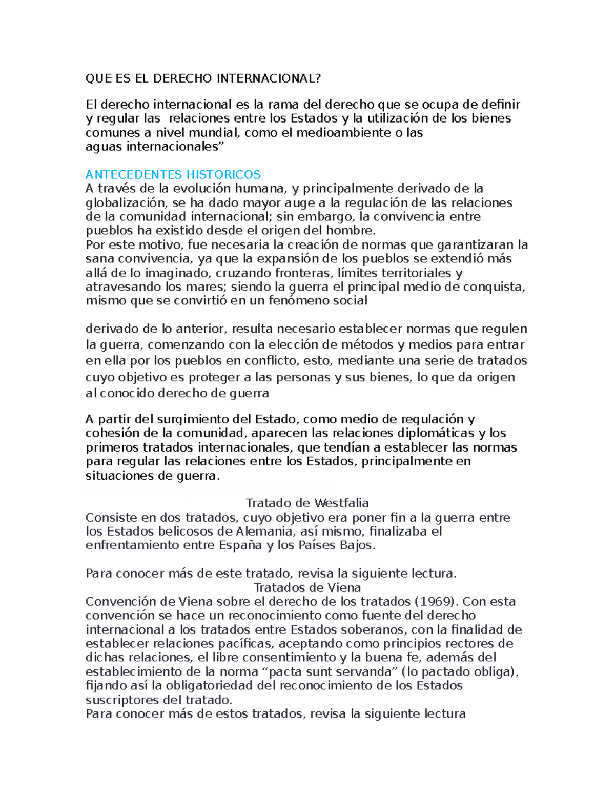 QUE ES EL Derecho Internacional - QUE ES EL DERECHO INTERNACIONAL? El ...