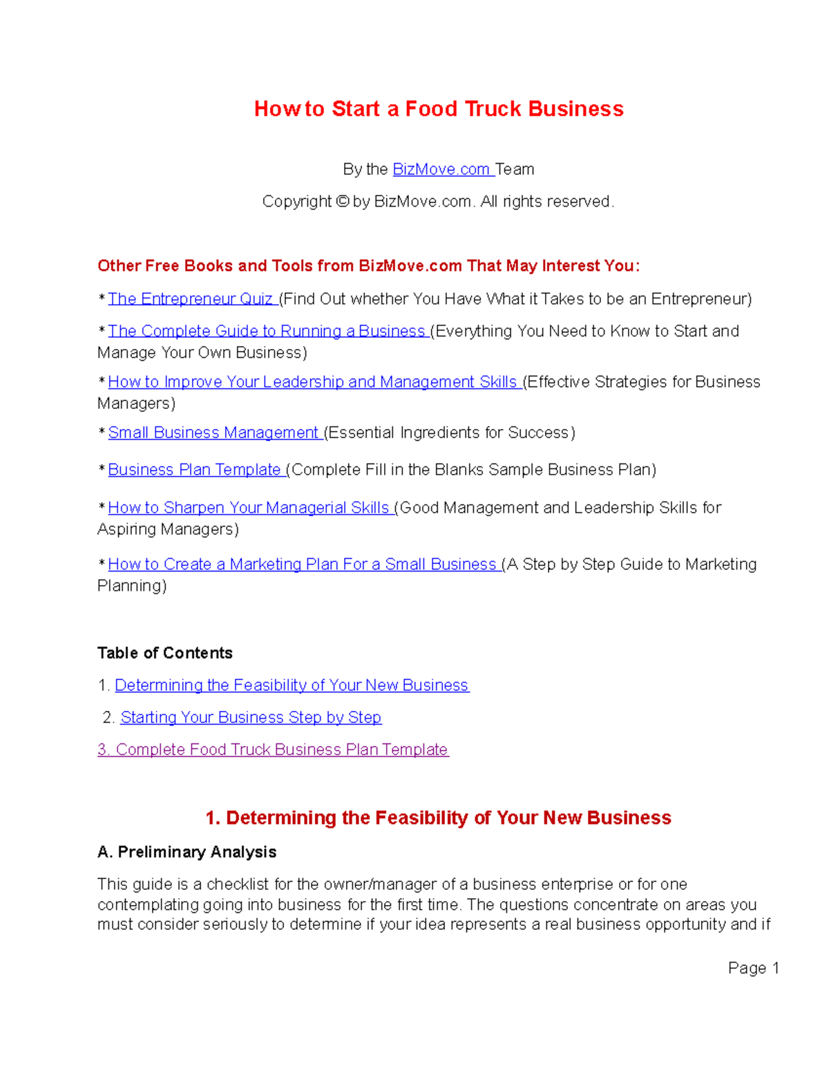 Food truck business plan 01 - How to Start a Food Truck Business By the ...