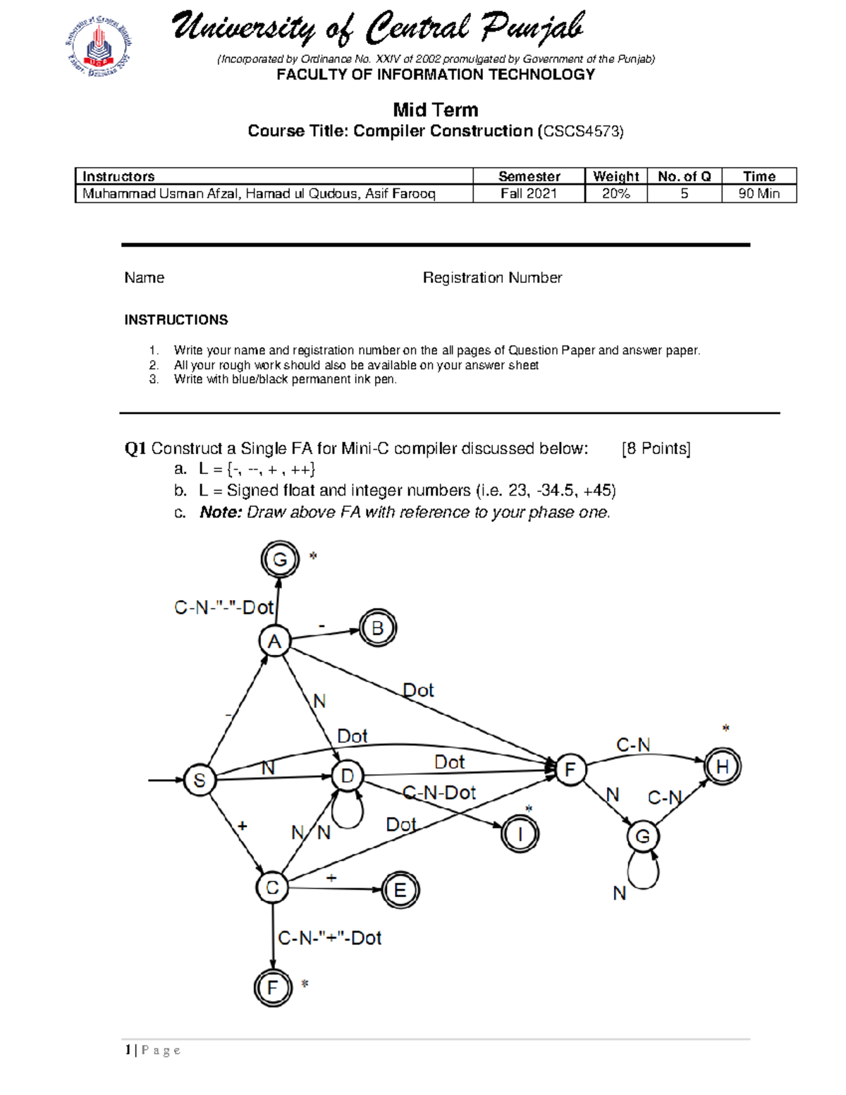 Midterm F21 sol Final - Summary Introduction to Information Technology ...