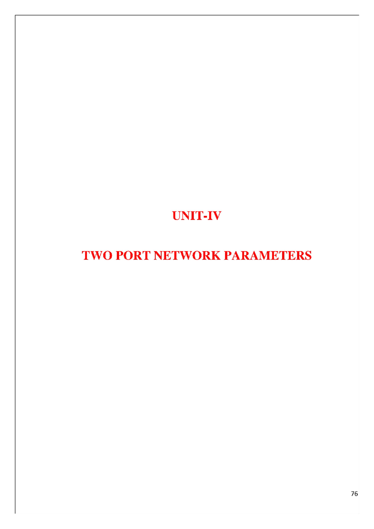 TWO Portnetwork Parameters - Network Analysis And Transmission Lines ...