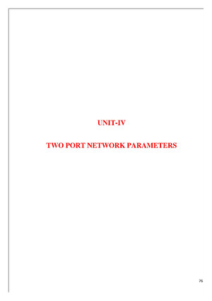 Solution OF First AND Second Order Networks - Network Analysis And Transmission Lines - Studocu