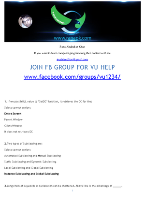 CS506 quiz 1 - CS506 (WEB DESIGN AND DEVELOPMENT) QUIZ NO. In the context of HTTP Response Code ...