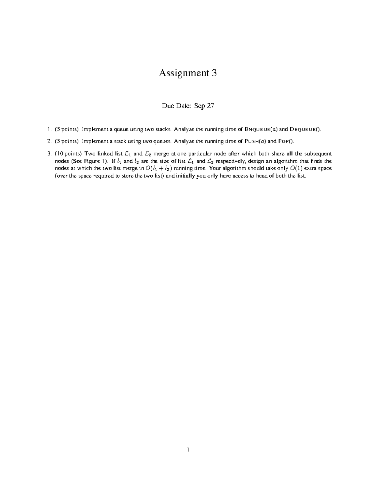 Assignment 3 Practice Tutorial Shared By Professor Assignment 3 Due Date Sep 27 5 Points