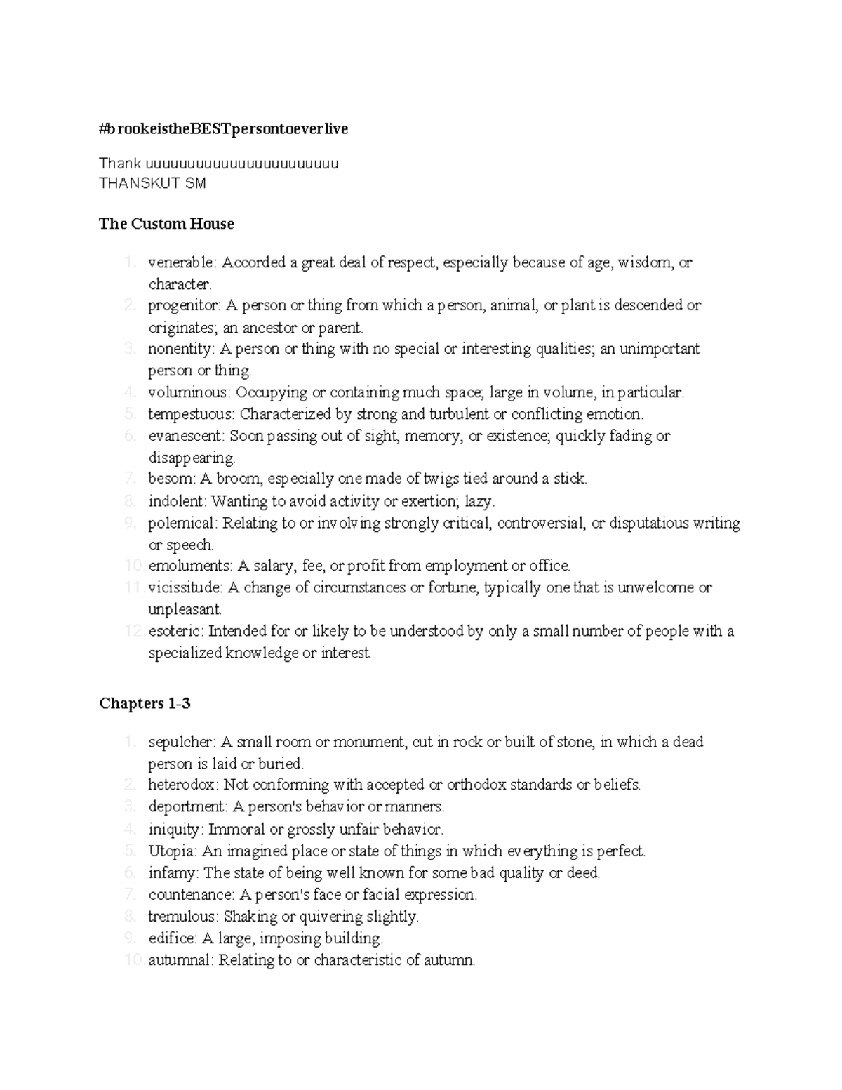 The Scarlet Letter vocab - #brookeistheBESTpersontoeverlive Thank ...