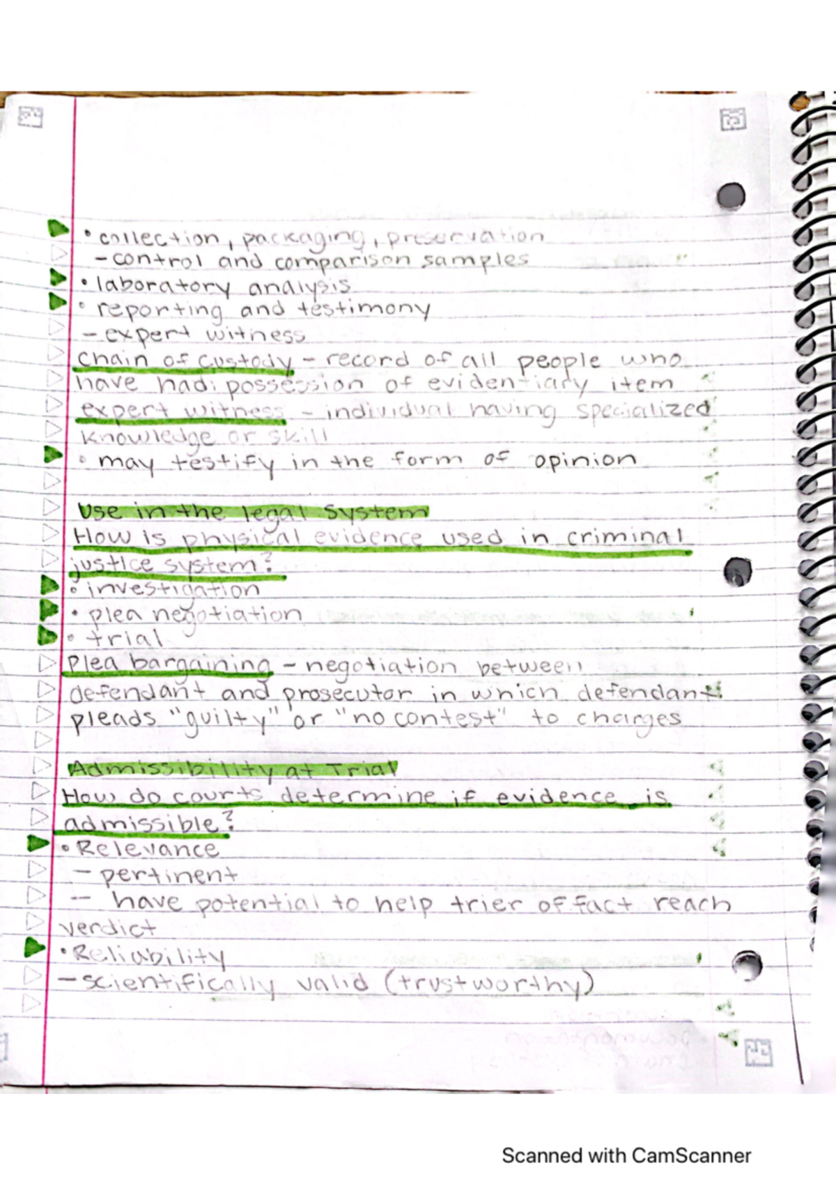 Forensic Science Lecture Notes - CJFS 1510 - Studocu