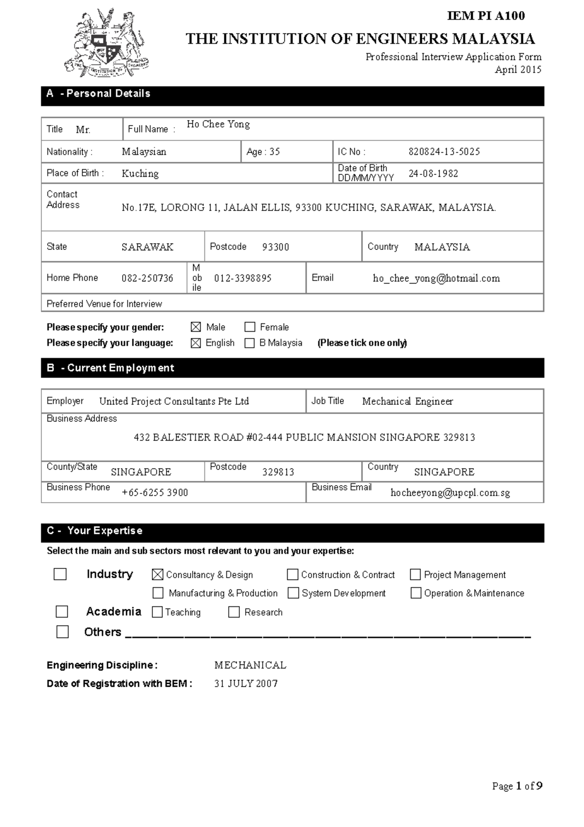 Toaz - route to professional engineer and iem step for PE and corporate ...