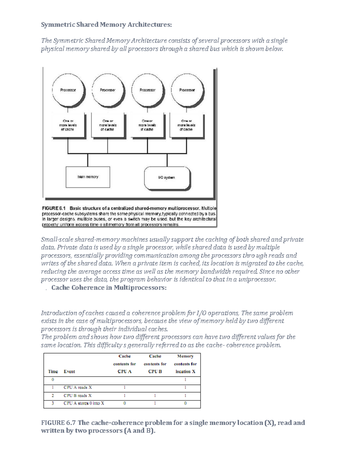 Unit- III ACA - tHANK u - Symmetric Shared Memory Architectures: The ...