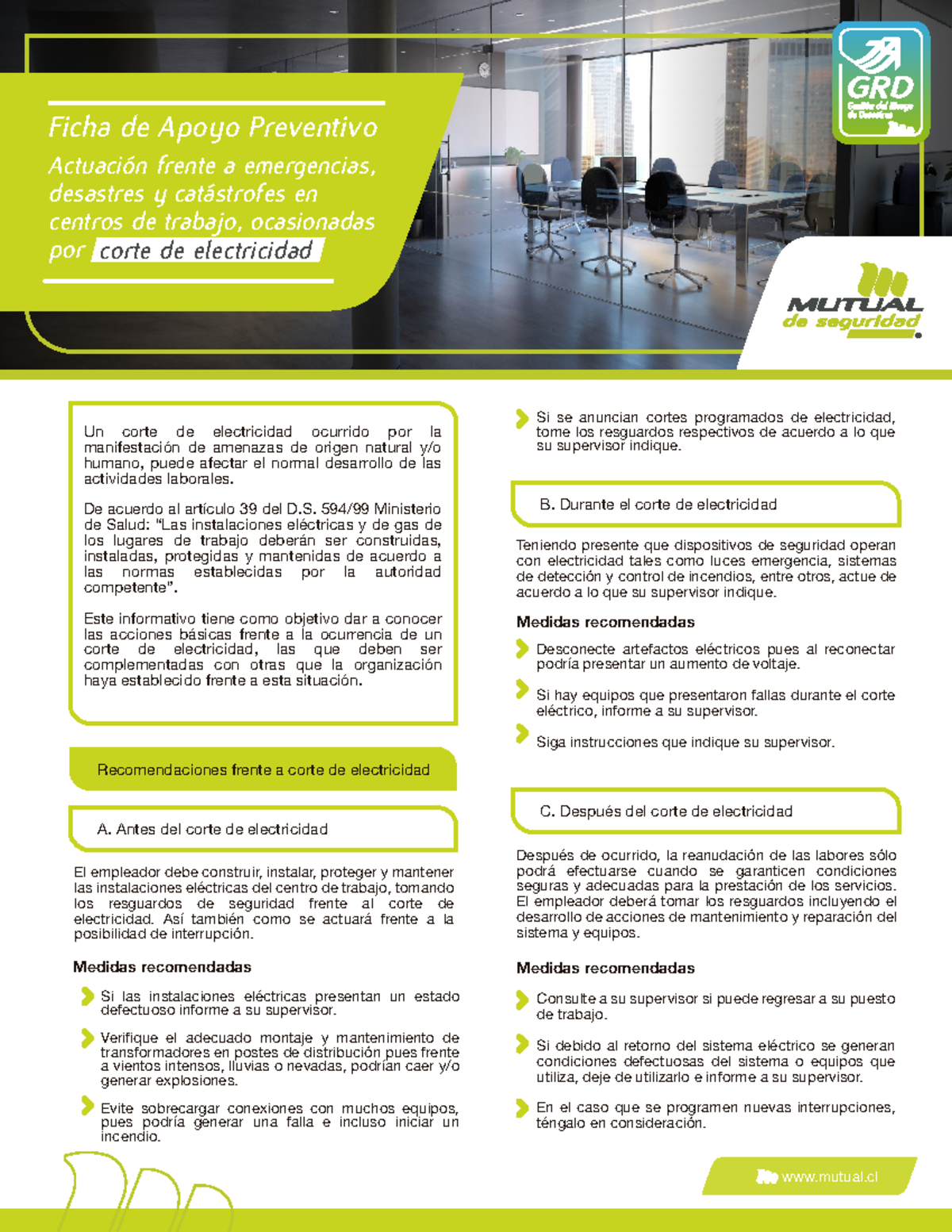 Fap 4 grd corte de electricidad v4 - mutual Un corte de electricidad ocurrido por la ...