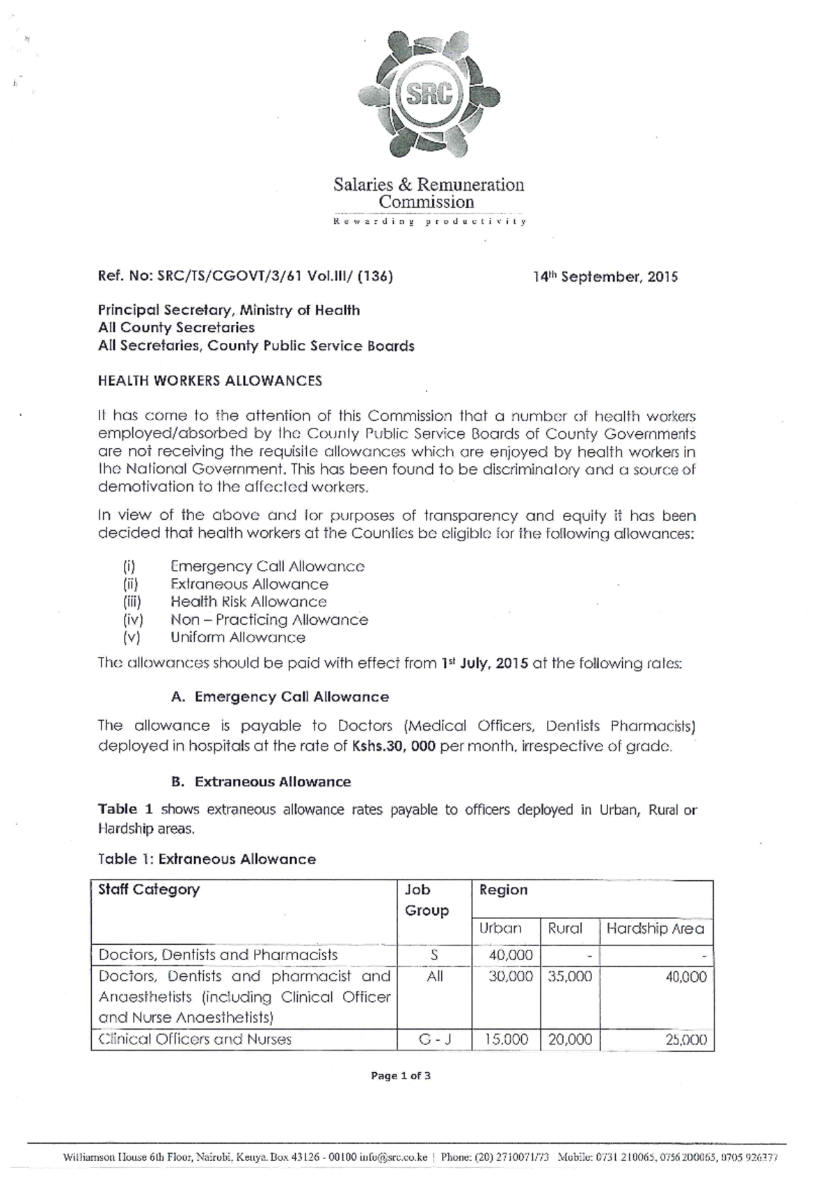 Health-Circular - Health circular - SRC Salaries Remuneration ...