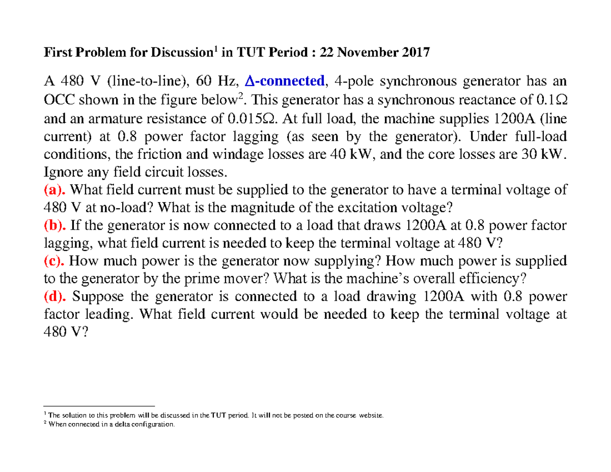 Problem for Discussion in TUT Period - 22 November 2017 - First Problem ...