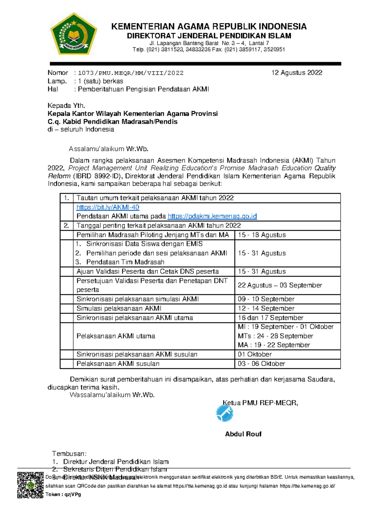 Pendataan AKMI 2022 - AKMI - KEMENTERIAN AGAMA REPUBLIK INDONESIA ...