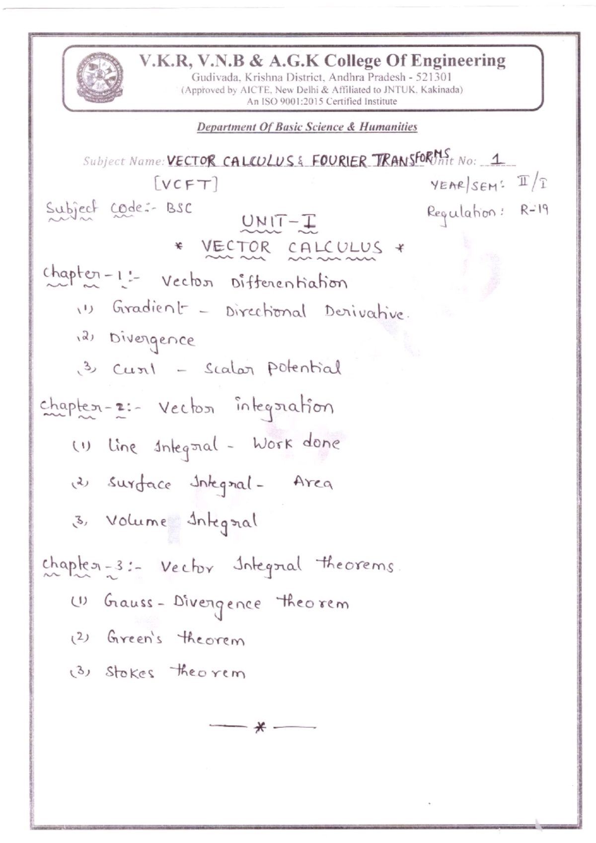 M - 3 unit -1 - m3 material r20 - B. Tech 1st year - Studocu