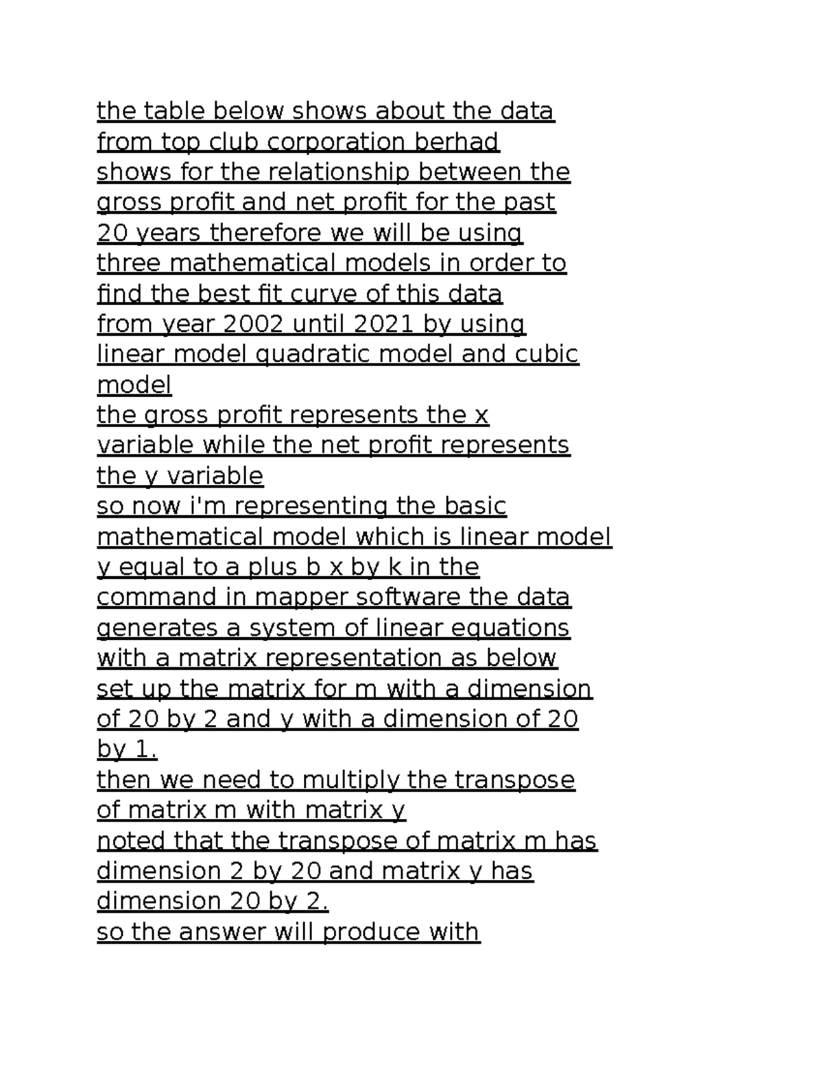 The table below shows about the data - then we need to multiply the ...