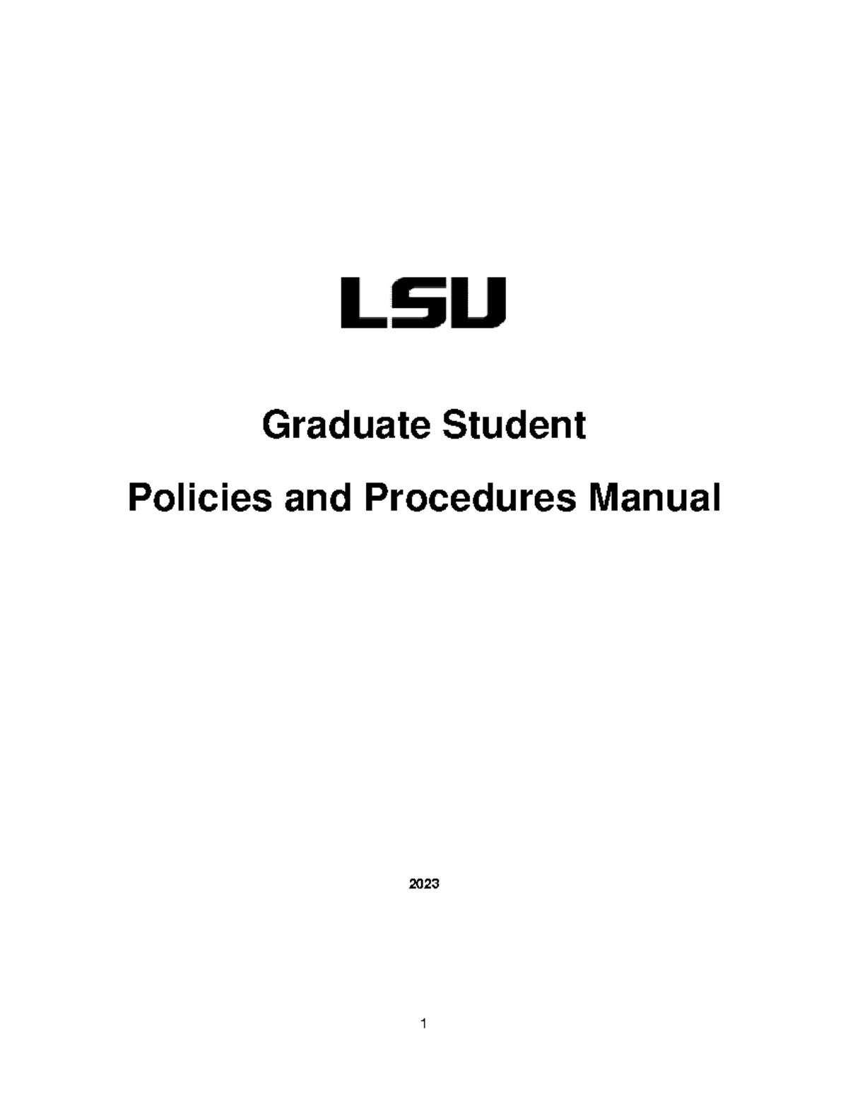 Gradaute student handbook - Graduate Student Policies and Procedures ...