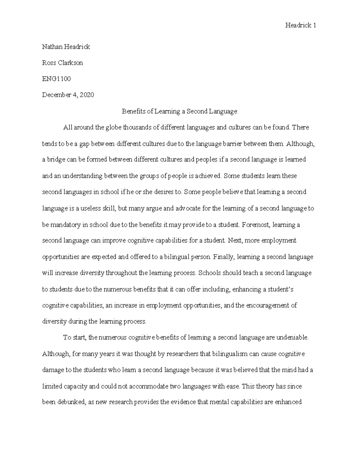 Benefits Of Learning A Second Language Nathan Headrick Ross Clarkson benefits-of-learning-a-second-language-nathan-headrick-ross-clarkson