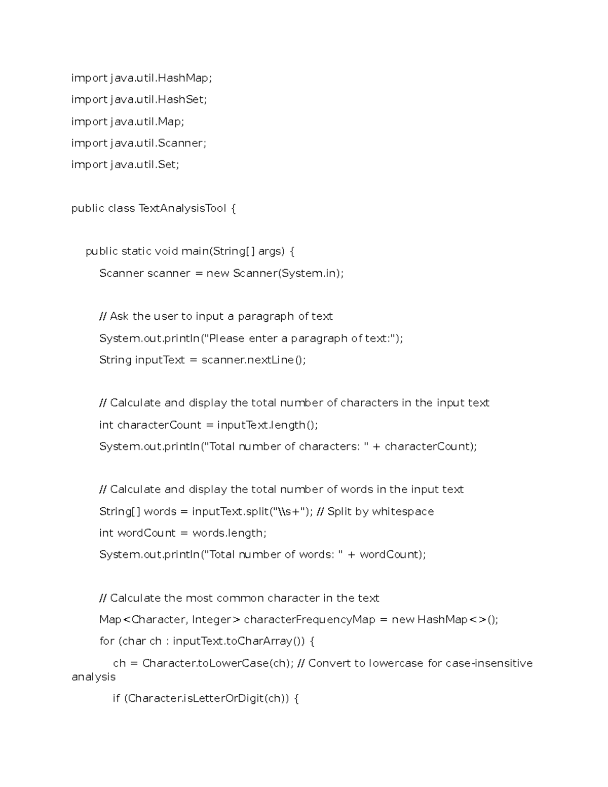 WA U1 - CS 1103-01 - import java.util; import java.util; import java.util; import java.util ...