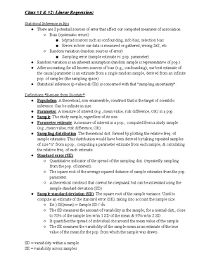 Epi Methods III Logistic Regression (Part 2) - Classes #8, #9, & #10: Logistic Regression (Part ...