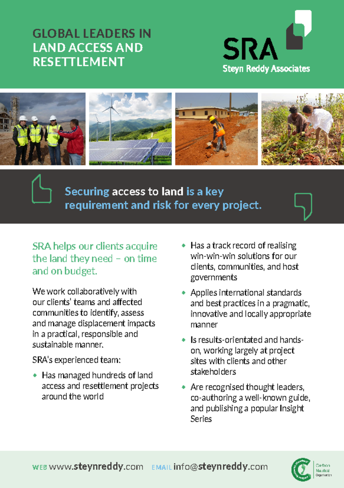 SRA Leaflet - SRA helps our clients acquire the land they need – on ...