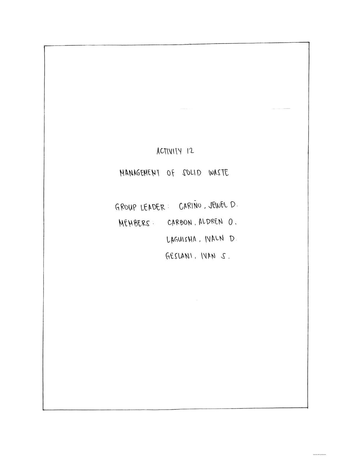 ACT 12 - Chemistry - Studocu