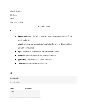 AP Computer Science Principles Unit 1 Notes - Claudia Consiglio Mr ...