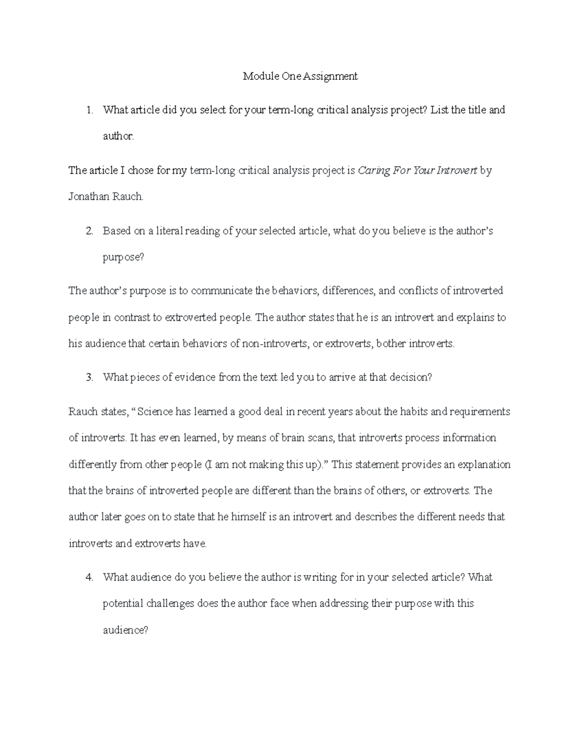 ENG++Module+1+Assignment - Module One Assignment What article did you ...
