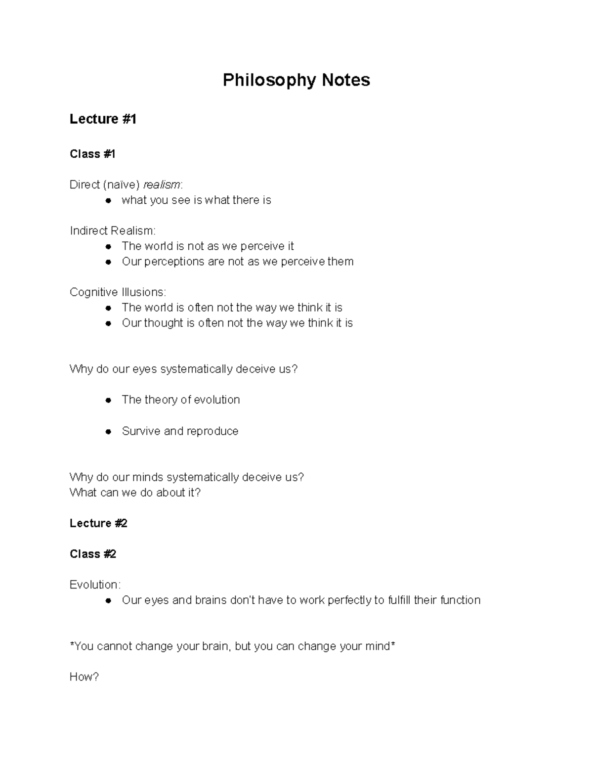 Untitled document - Steven Bland - Philosophy Notes Lecture Class ...