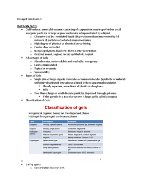 Dosage Form Lab Study Guide - Lab 1 – Capsules Balances : Class A ...