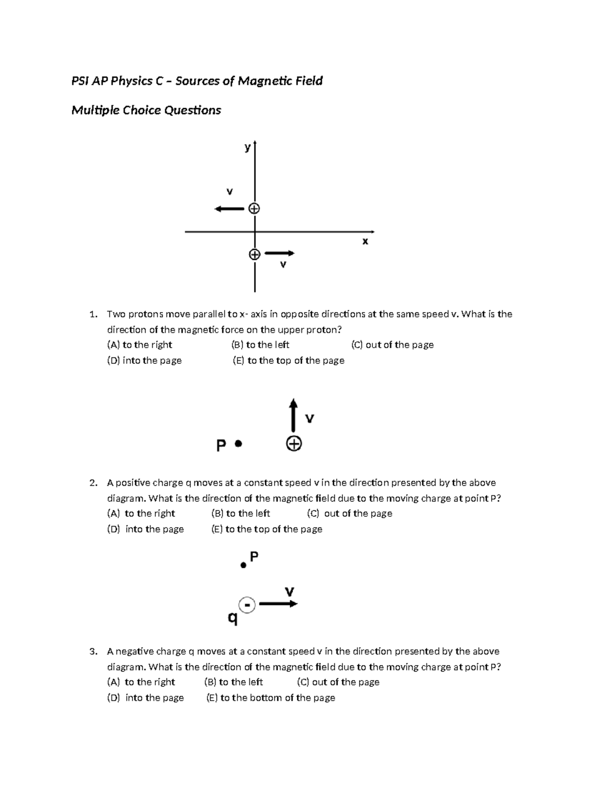 Ap-physc-em sources-of-magnetic-field-multiple-choice 2017-06-28 - PSI ...