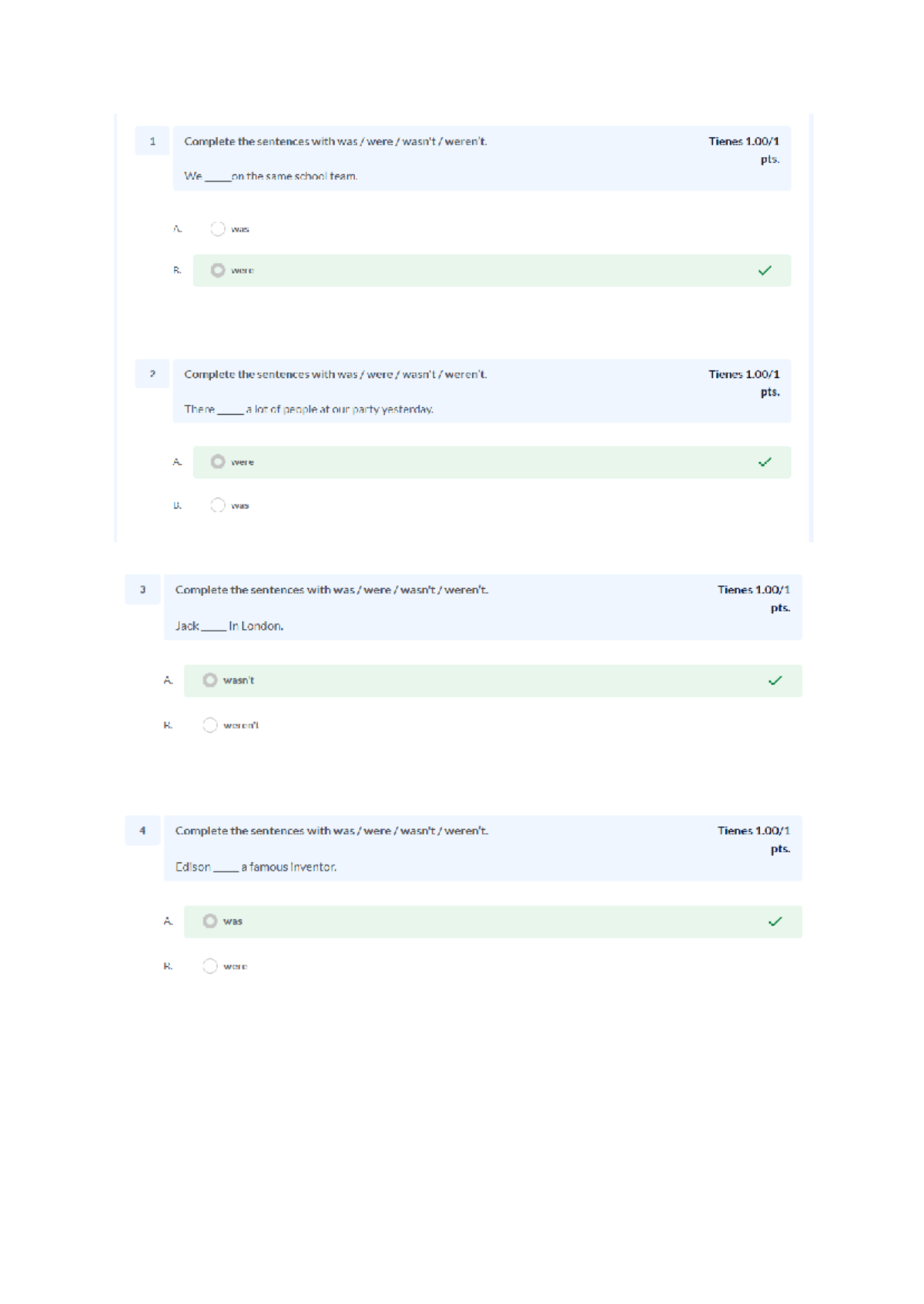 Week 05 - Pre-Task: Grammar Unit 1 - Time to Practice 1! - Inglés 3 ...