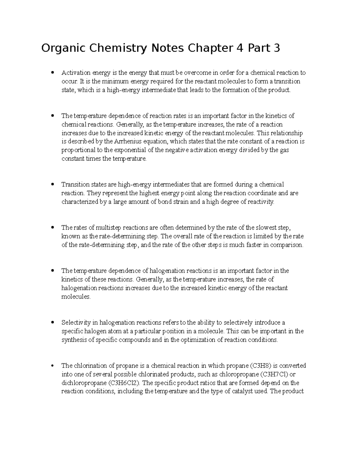 Organic Chemistry Notes Chapter 4 Part 3 - It is the minimum energy ...