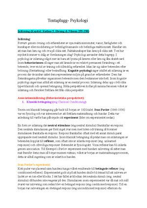 Instuderingsfrågor Utvecklingspsykologi 2 - Hur ser den strukturella ...