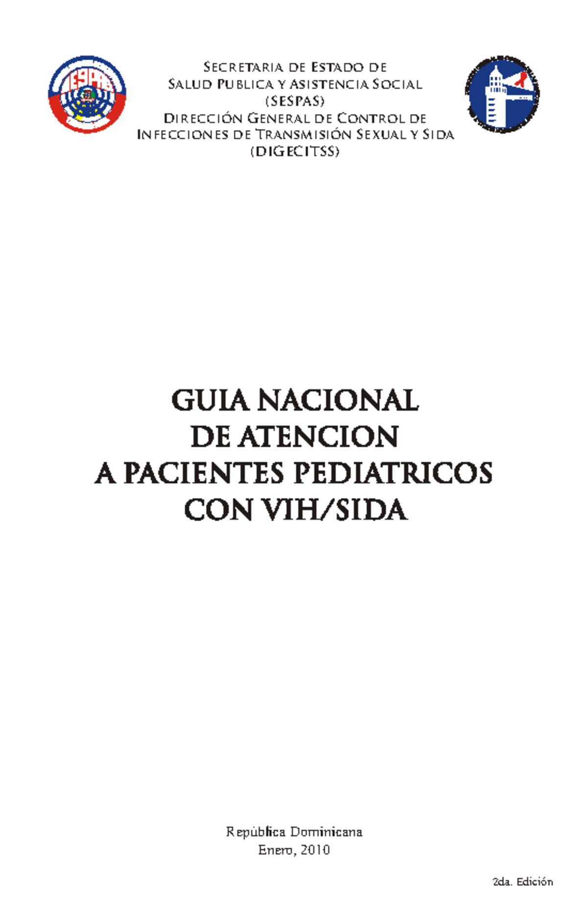 Guia Nacional Atencion Pacientes Pediatricos VIH SIDA (final 2) - GUIA ...