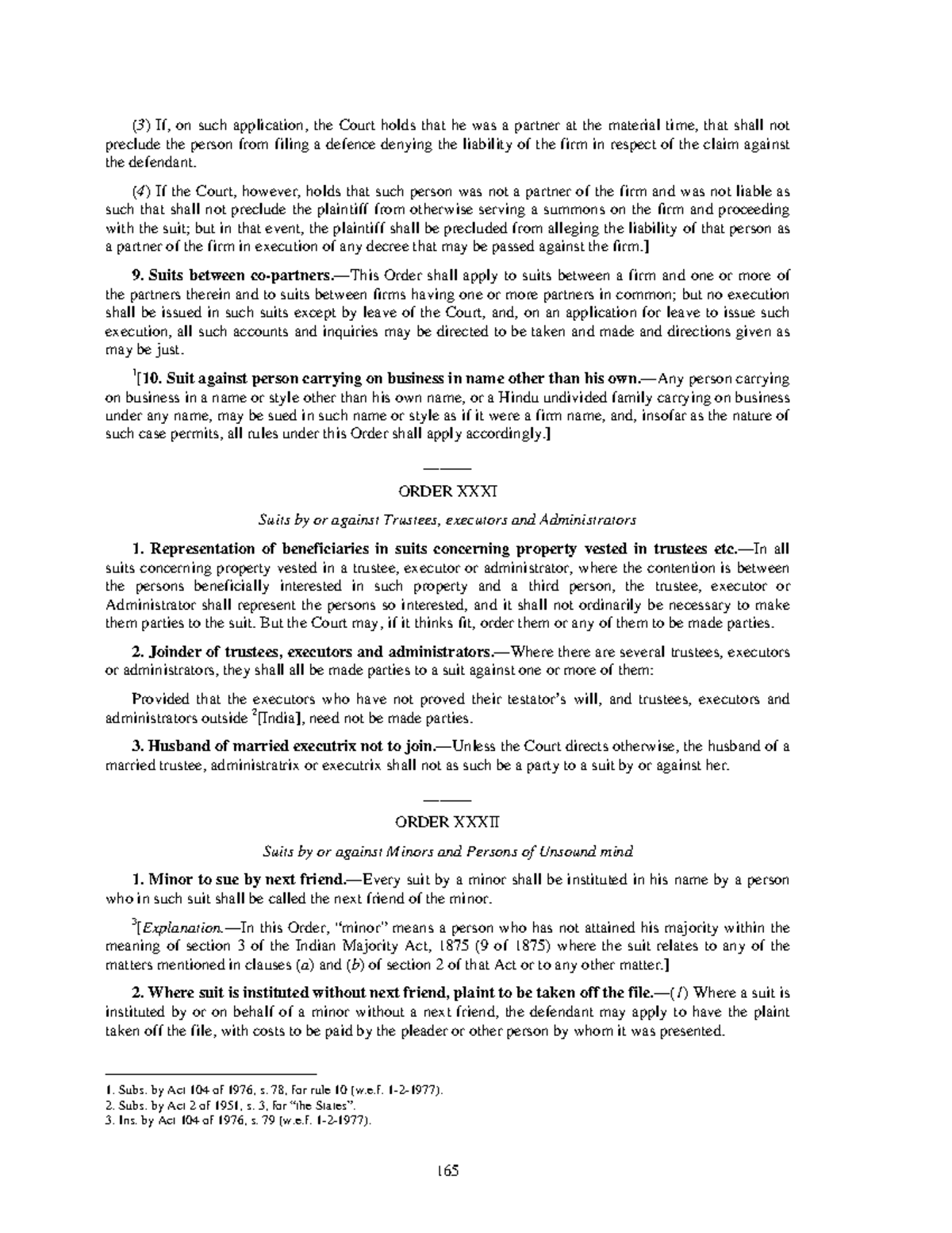 Order 32,Suits by or Against Minor - ( 3 ) If, on such application, the ...