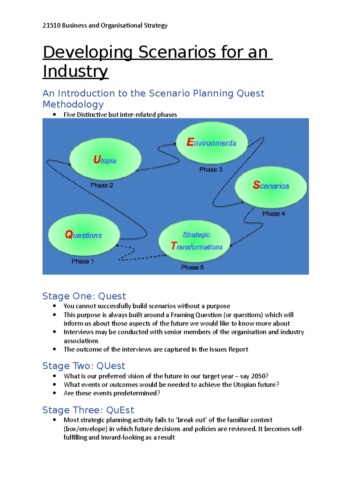 21510 L3 Notes - Developing Scenarios for an Industry An Introduction ...
