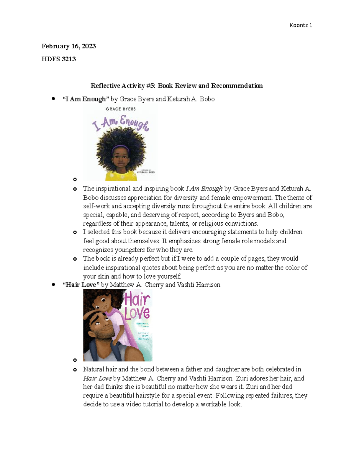 Reflective Activity #5- Book Review and Recommendation - Bobo o o The ...