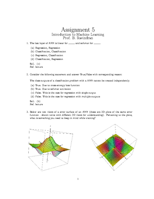 Assignment 10 - Assignment 10 Introduction to Machine Learning Prof. B. Ravindran The pairwise ...