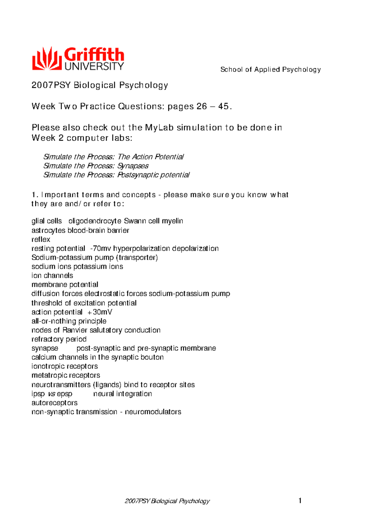 Sample/practice exam 2019, questions and answers - School of Applied ...