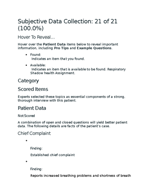 Tina Jones Respiratory Documentation - Document: Provider Notes Student ...
