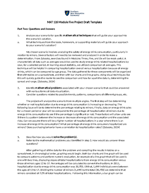 Project Summary Report - Summary Report: Financial Statements Southern ...