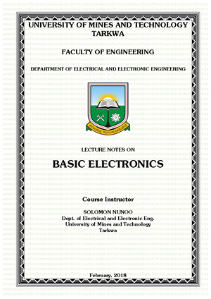 Introduction to Robotics Lecture Notes 1 - i TABLE OF CONTENTS CHAPTER ...