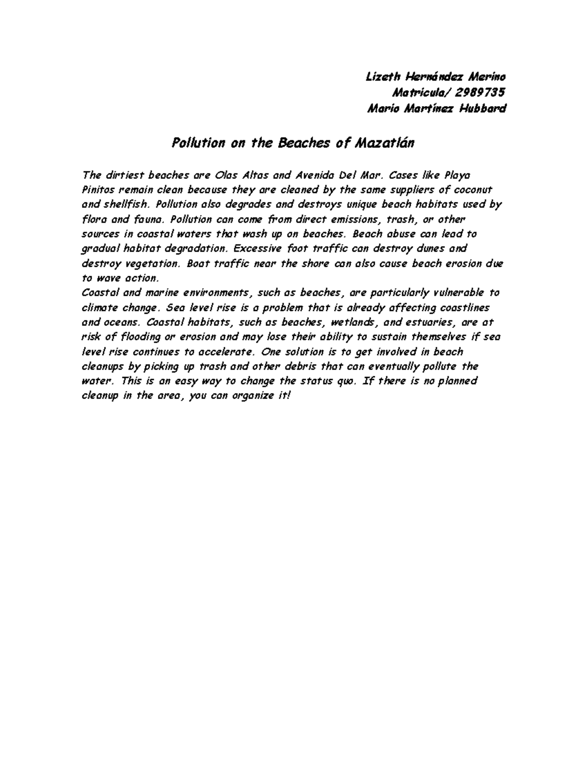 Ingles 4- Activiyclass - Lizeth Hernández Merino Matricula/ 2989735 ...