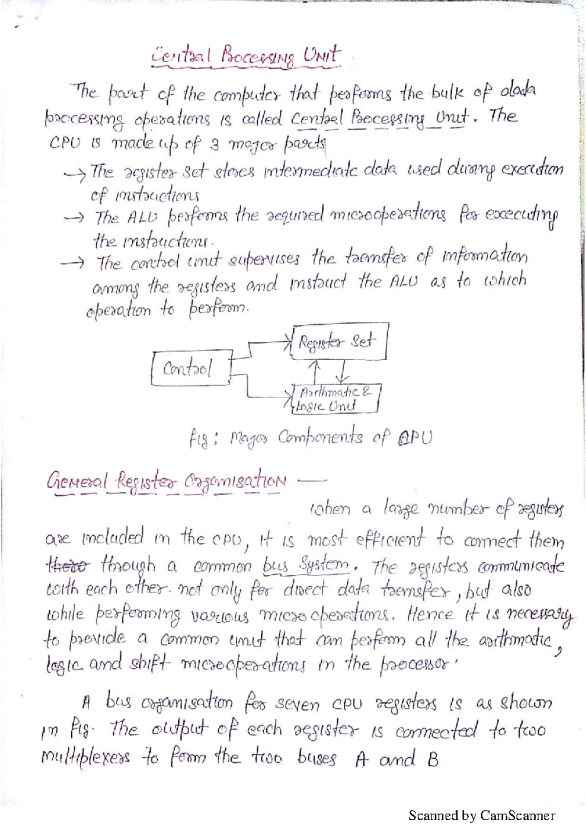 3 General Register Organisation - B.tech - Studocu