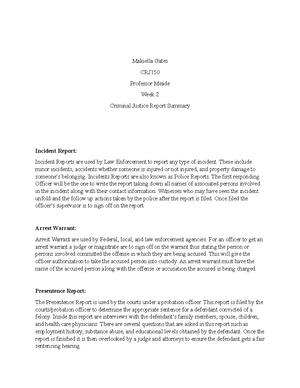 [Solved] Explain which agency in one of the three parts of the criminal ...