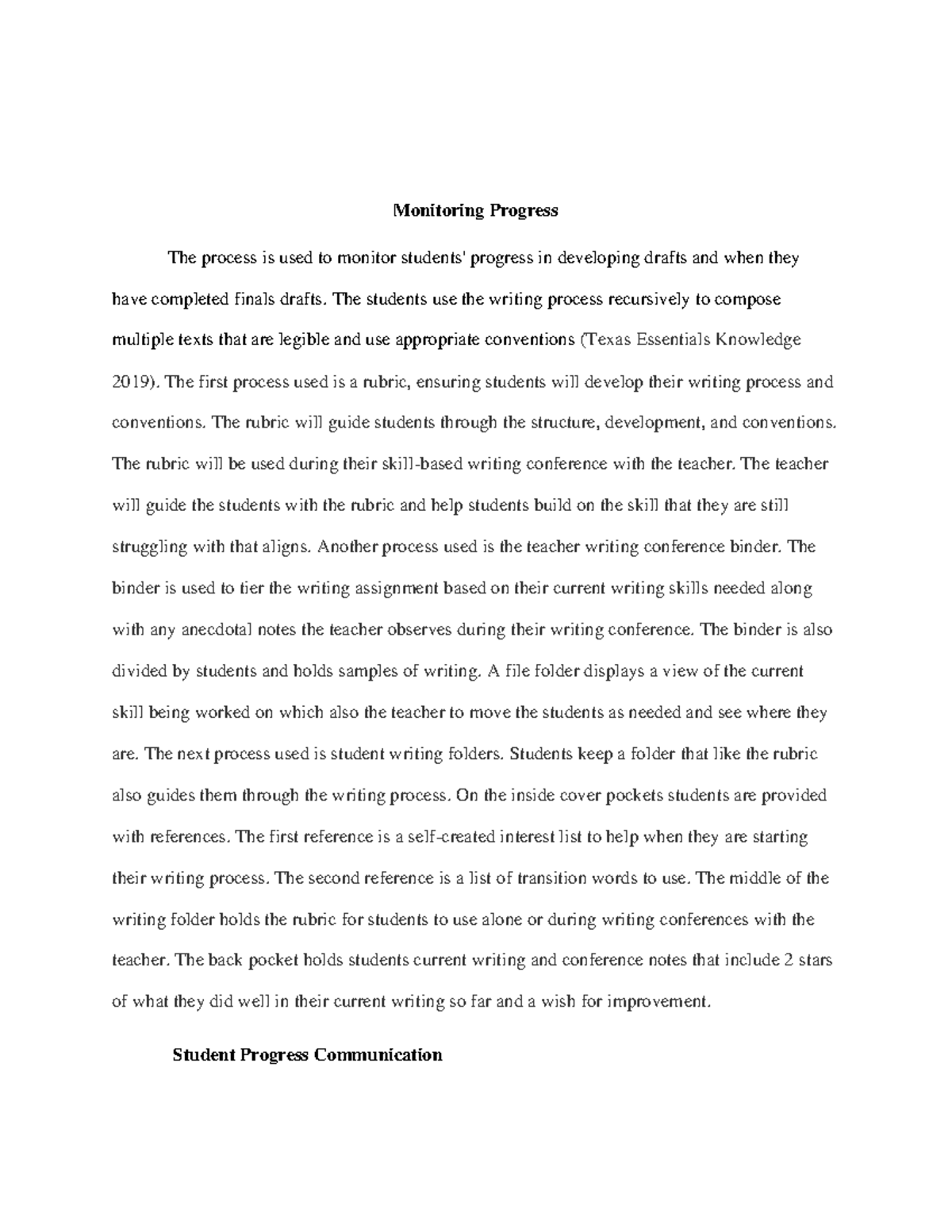 Monitoring and Communicating Progress in a Differentiated Classroom ...