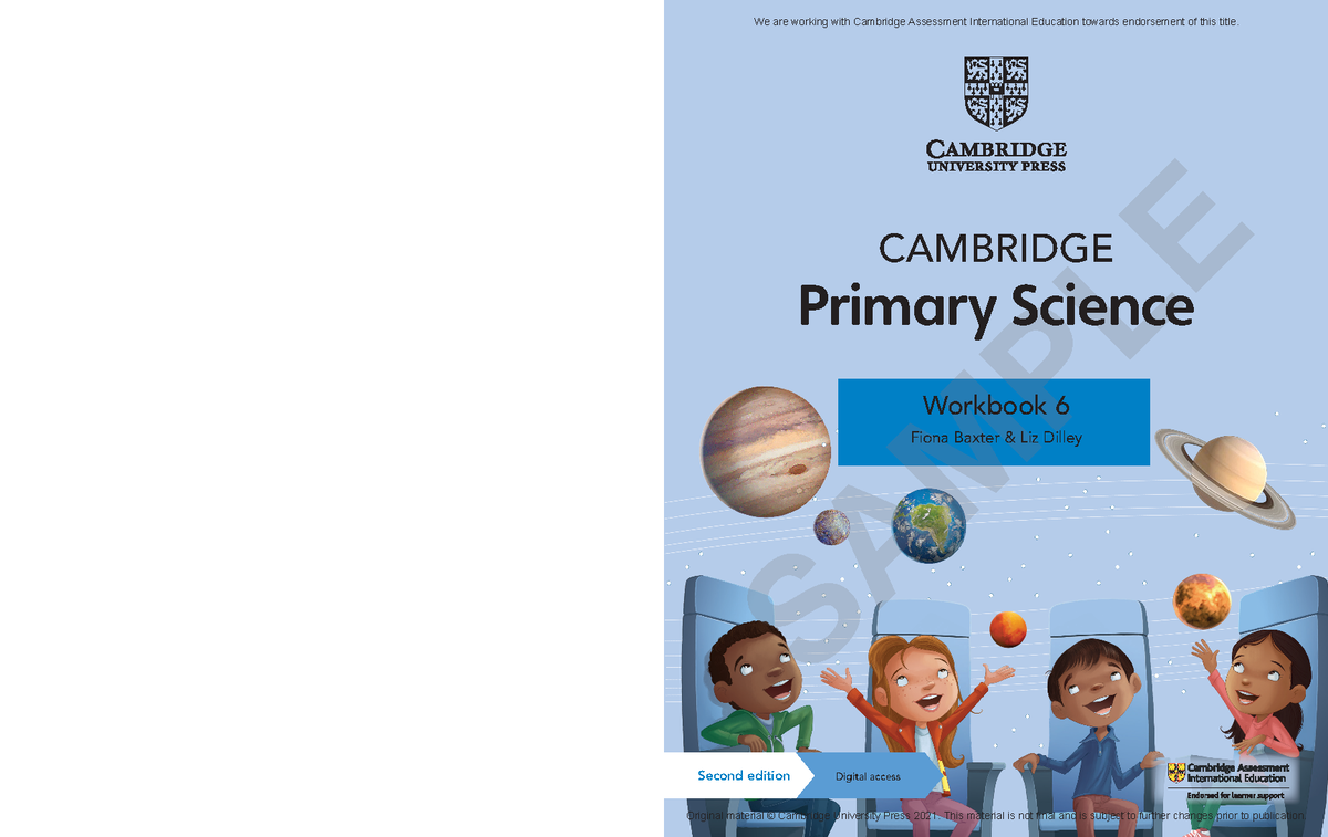 Science work Book 6 - CAMBRIDGE Primary Science Workbook 6 Fiona Baxter ...