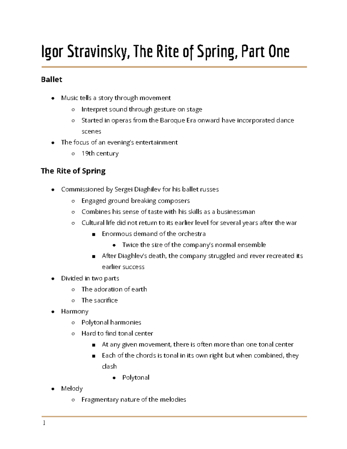 Revel Reading Igor Stravinsky, The Rite of Spring, Part One - Igor ...