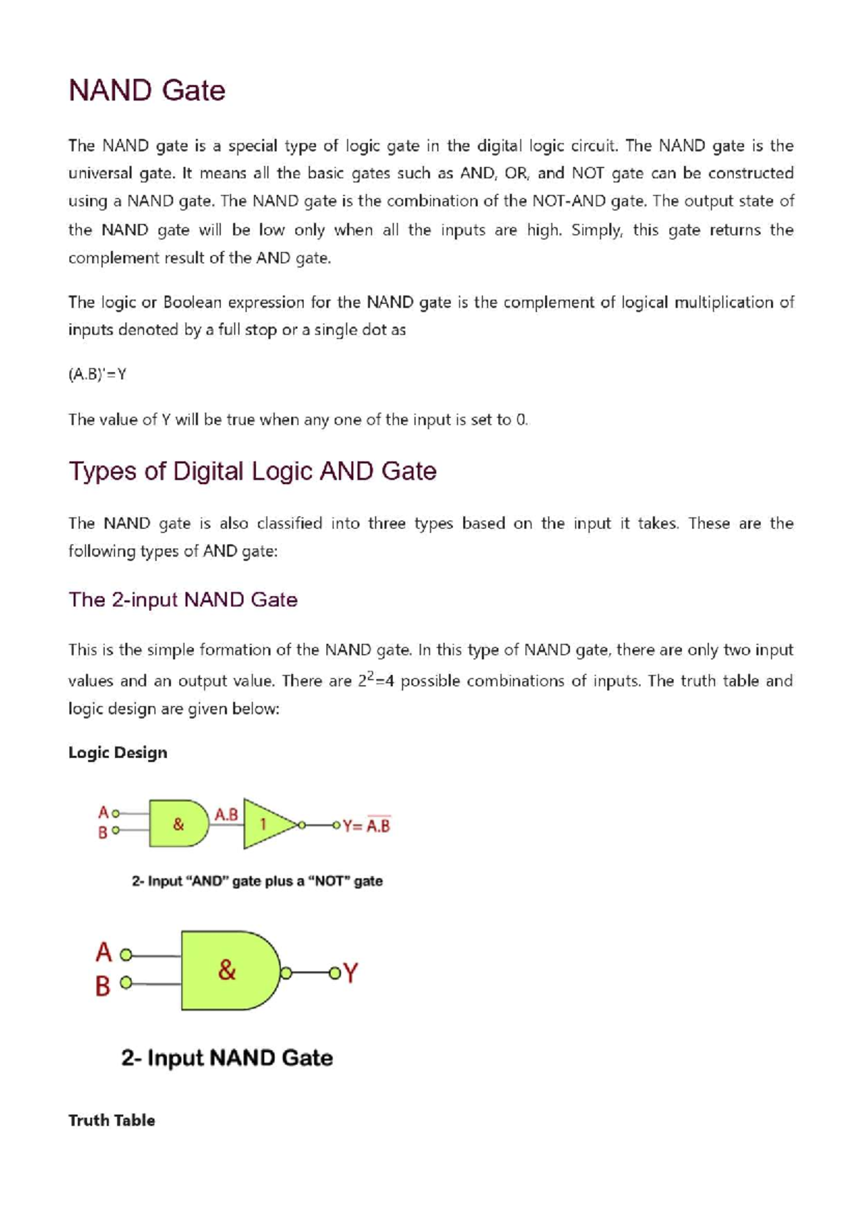 Multilevel NAND and NOR - Fundamentals of Digital Computers - Studocu