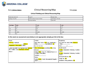 Critical Thinking Map Adult Health-2 - Critical Thinking and Clinical ...